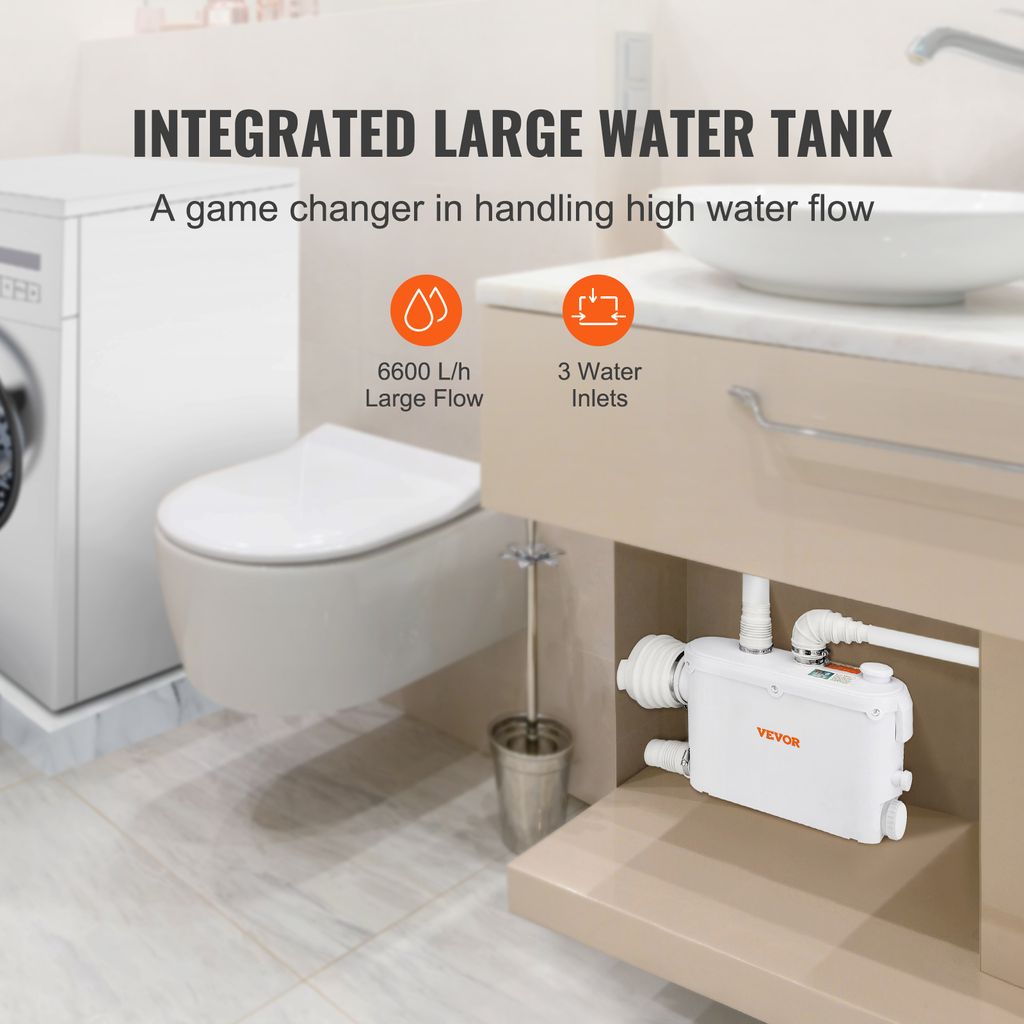 VEVOR Sanitär Mazerator Abwasserpumpe 500W | Kaufland.de