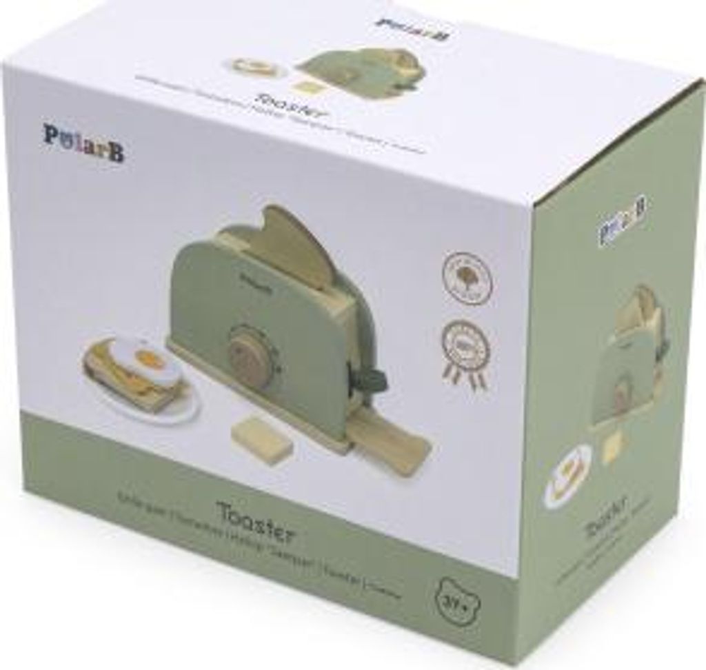 PolarB Toaster Set, 3 Jahr(e), Holz, Mehrfarbig