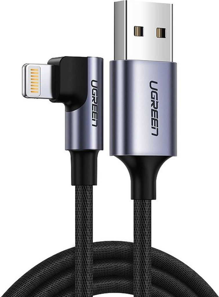 Ugreen kabel US299 60521 úhlový Lightning / USB-A MFi 2.4A
