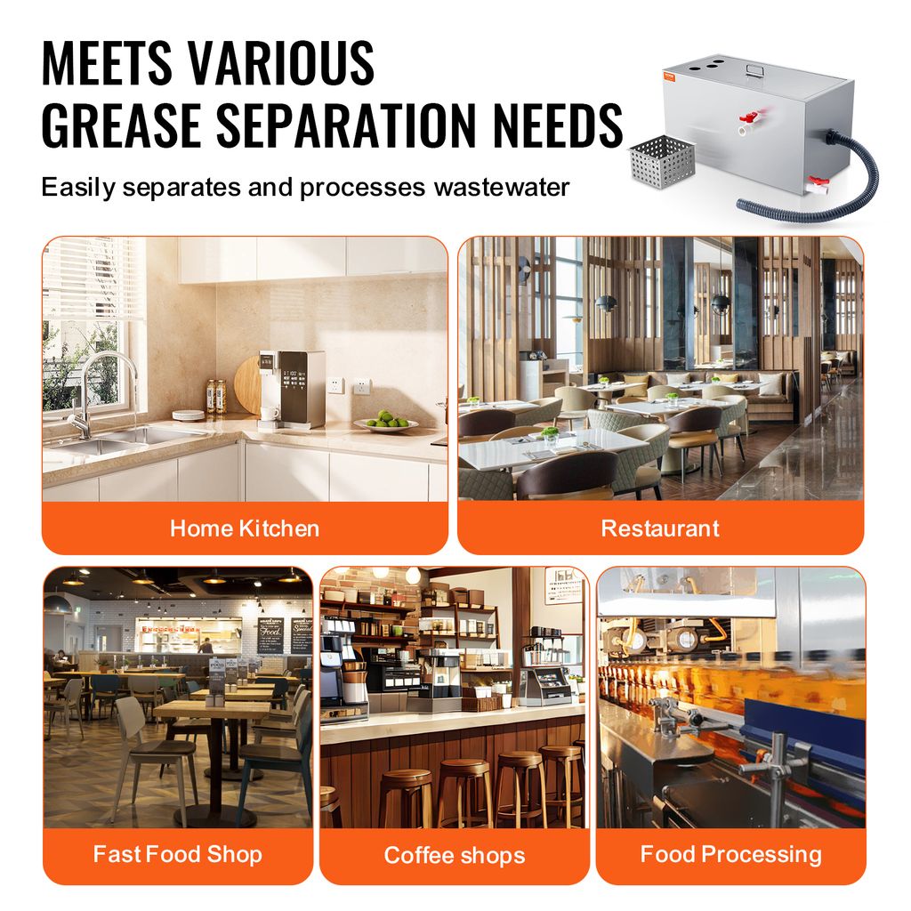 VEVOR Kommerzieller Fettabscheider, 25 lbs | Kaufland.de