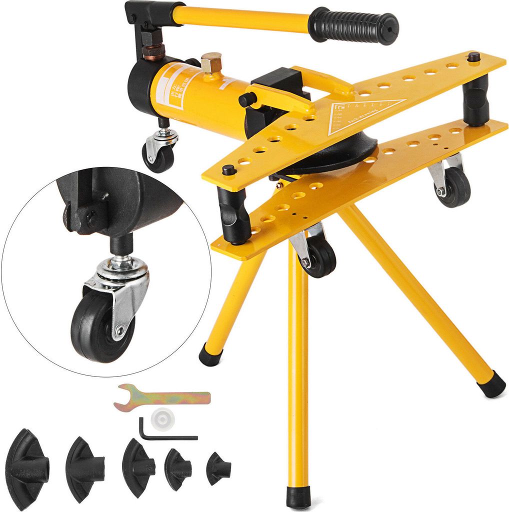 Rohrbiegemaschine 10T für Rohre 1/4-1 Zoll, 90° Biegungen,