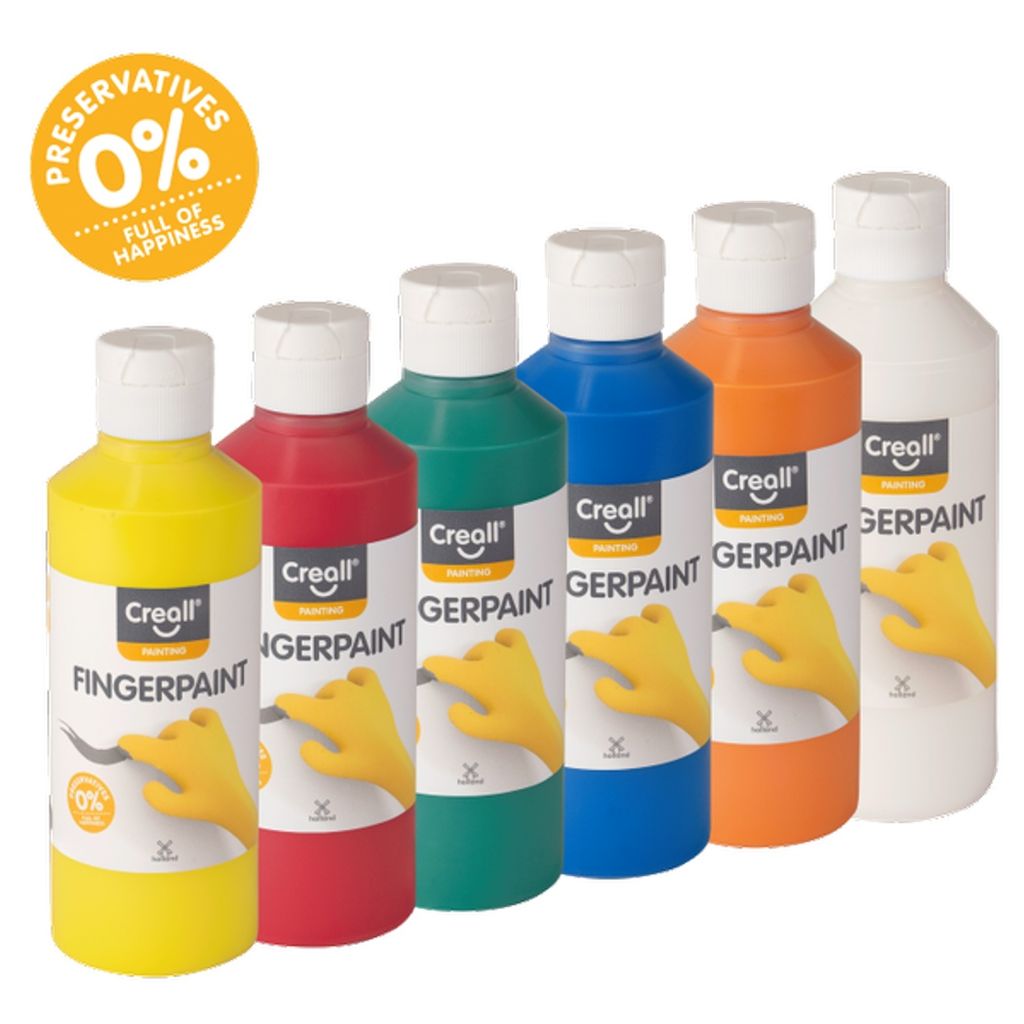 Creall - Fingerfarbe Creall Happy Inhaltsstoffe 6 Farben