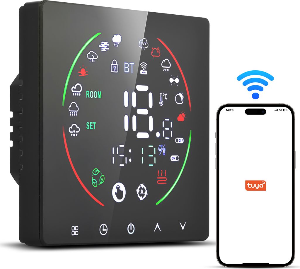 5x Smart Tuya WiFi termostat Pokojový | Kaufland.cz