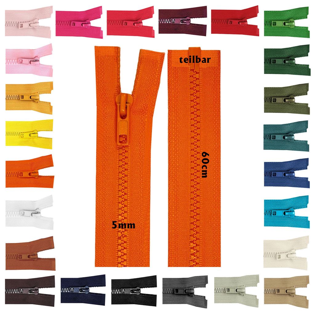 1 Reißverschluss Kunststoff-Profil 5mm 60cm | Kaufland.de