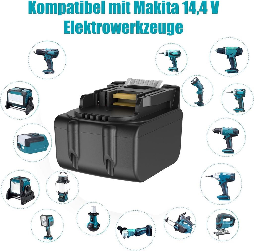 2-Pack 14,4V 6,0Ah Akku Batterie für Makita | Kaufland.de