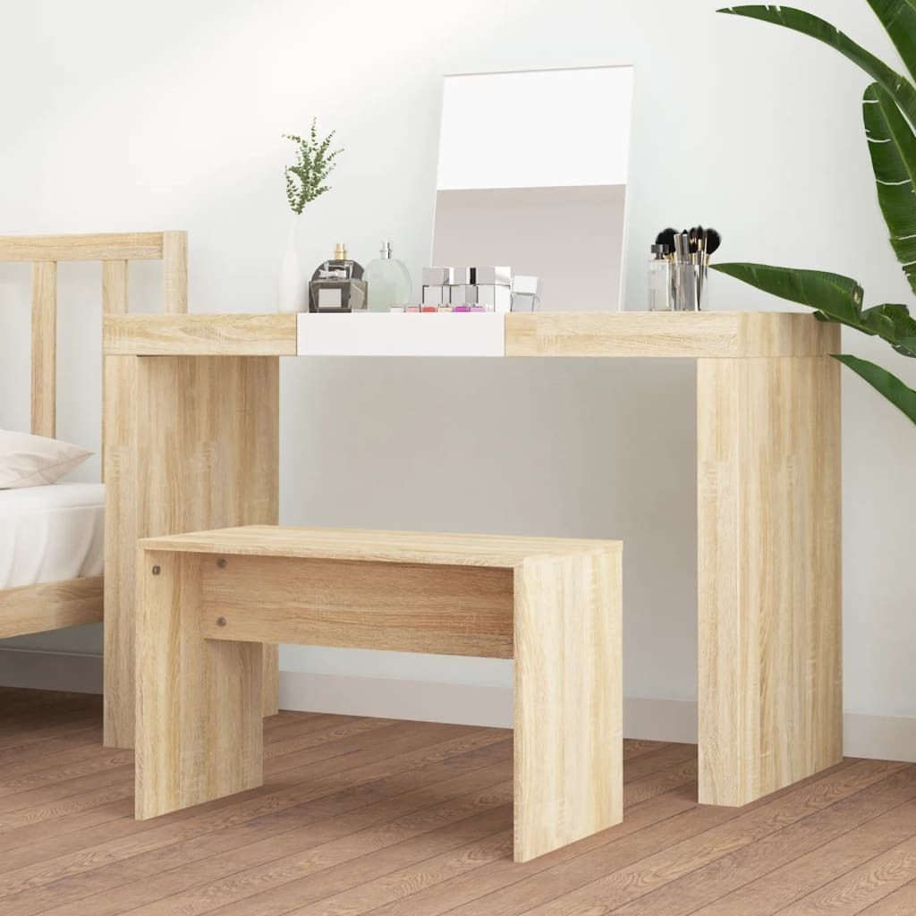 vidaXL Make-up Stool Sonoma Oak 70x35x45 cm | Kaufland.cz