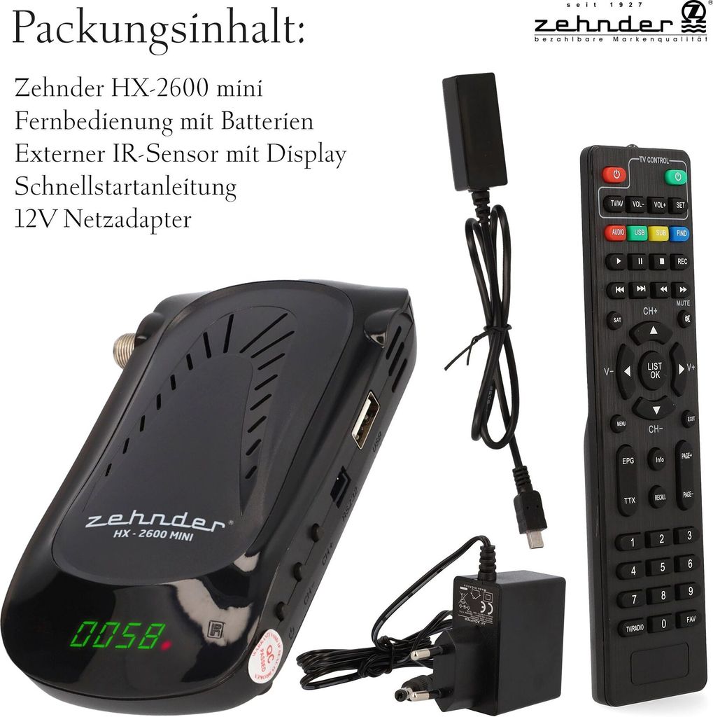 ZEHNDER HX 2600 Mini - Full HD DVB-S2 | Kaufland.de