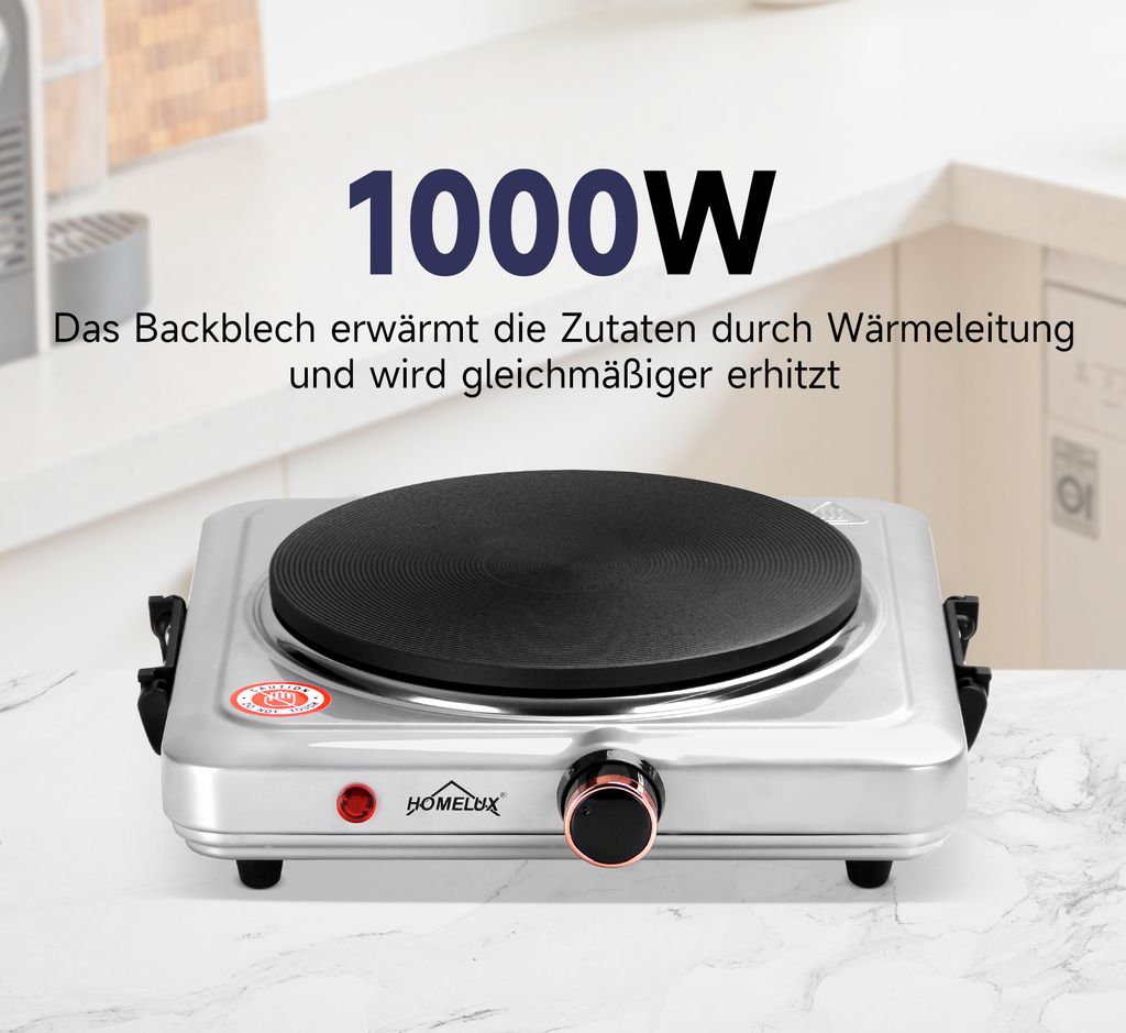 Homelux Kochplatte 1000W Herdplatte mit | Kaufland.de