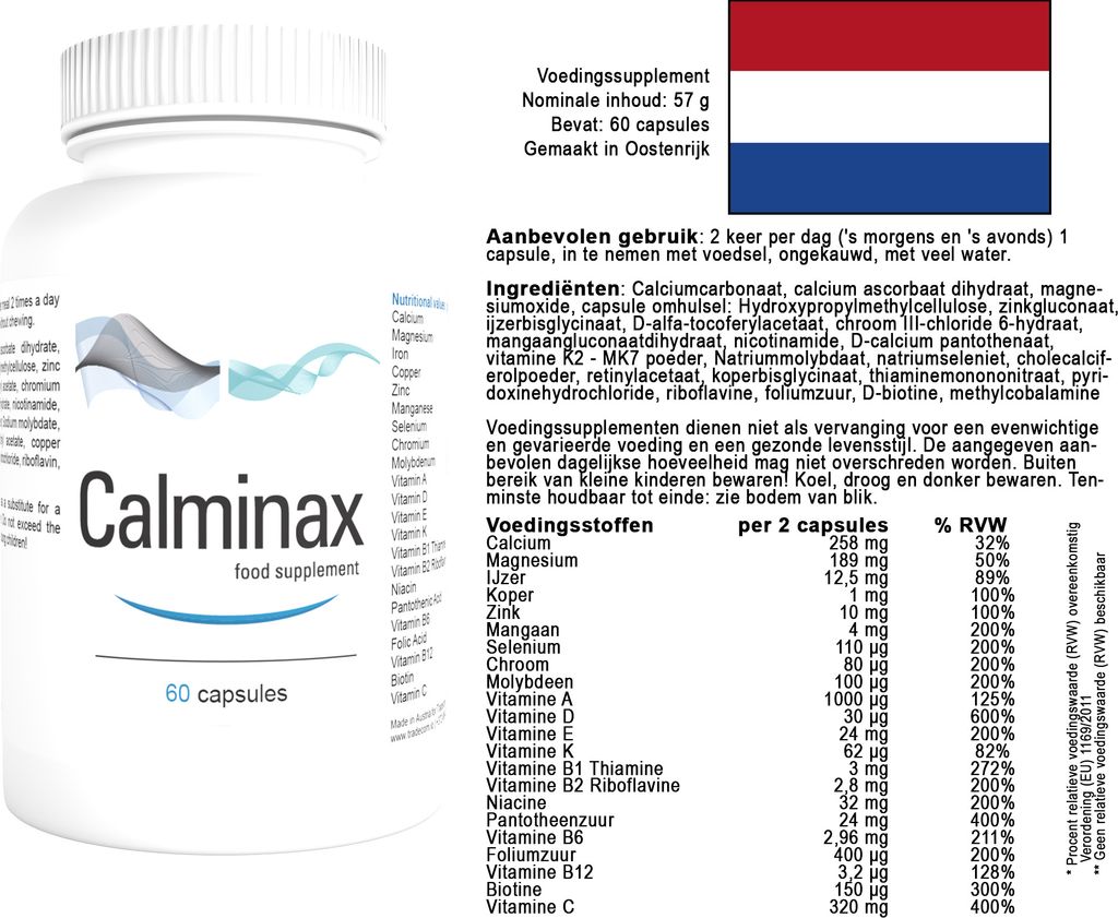 Calminax Forte - 120 kapsułek (2 x 60 | Kaufland.pl