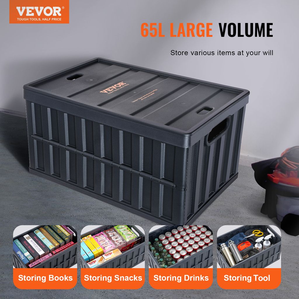 VEVOR 3er-Set 65L Profi Klappbox aus PP | Kaufland.de