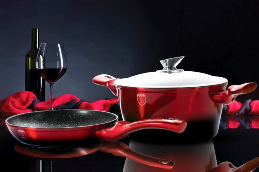 Berlinger Haus Garnki Metallic Black Burgundy | Kaufland.cz