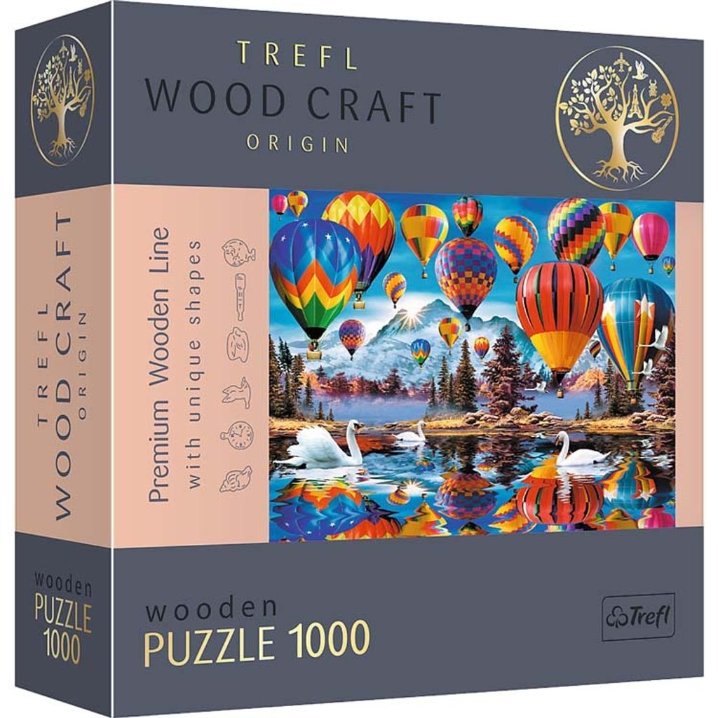 Trefl Wood Craft Origin Puzzle Barevné balóny | Kaufland.cz