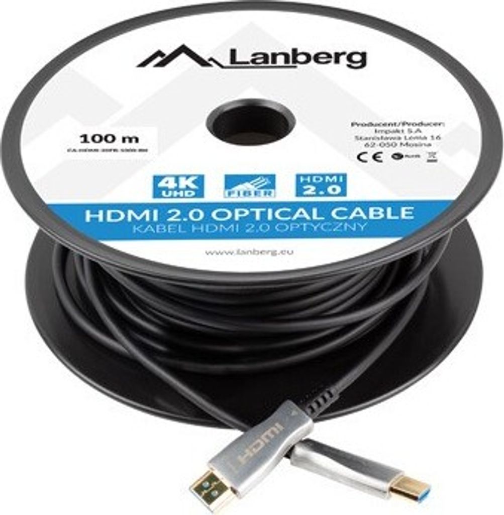 Kabel HDMI M/M v2.0 CA-HDMI-20FB-1000-BK 100m | Kaufland.cz