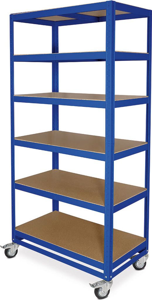 Regalwagen/Kommissionierregal mit 6 Ebenen, Tragkraft 200