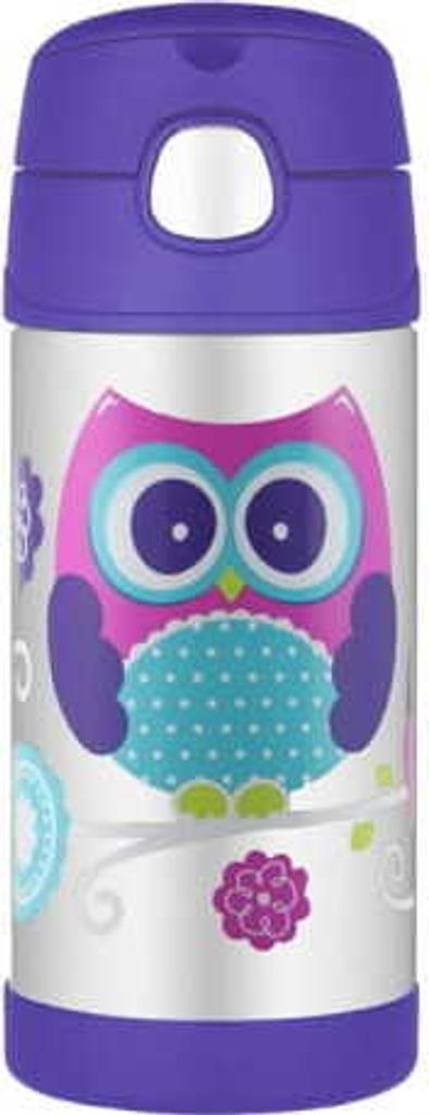 Kinder-Thermoskanne mit Thermos 0,35l Stroheule