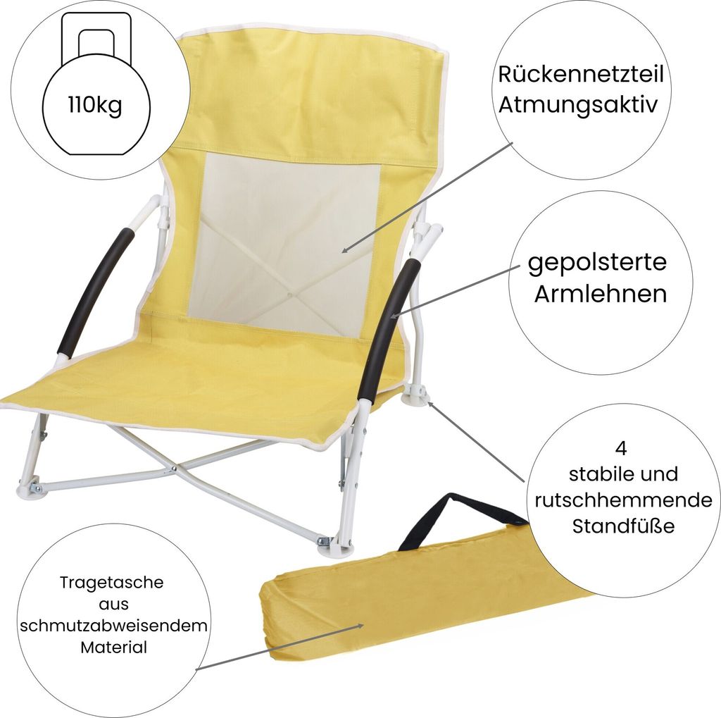 Strandstuhl faltbar bis 110kg Faltstuhl | Kaufland.de