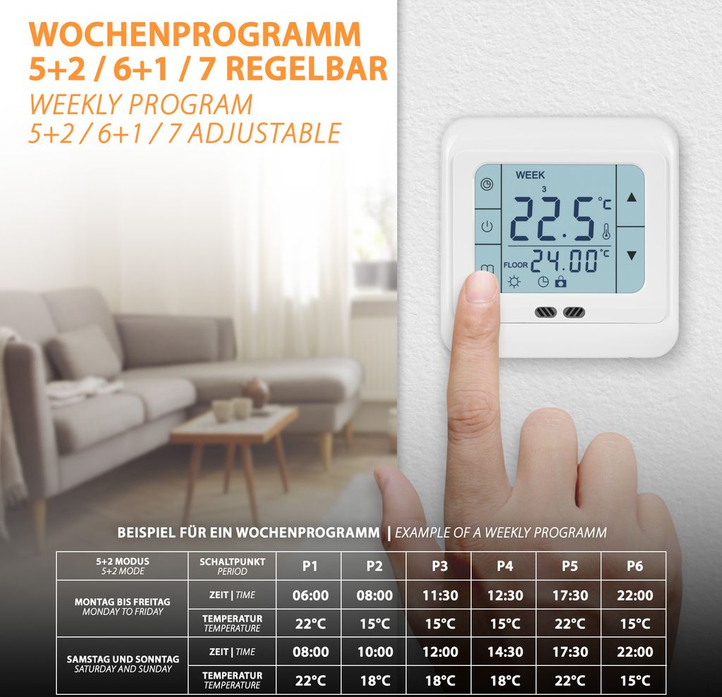 Dotykový termostat s digitálnym ovládaním | Kaufland.sk