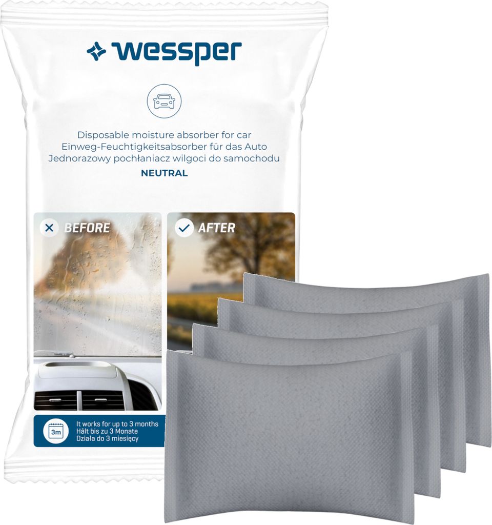 4x Wessper AquaDryer On-Off pohlcovač vlhkosti 250g - ročná