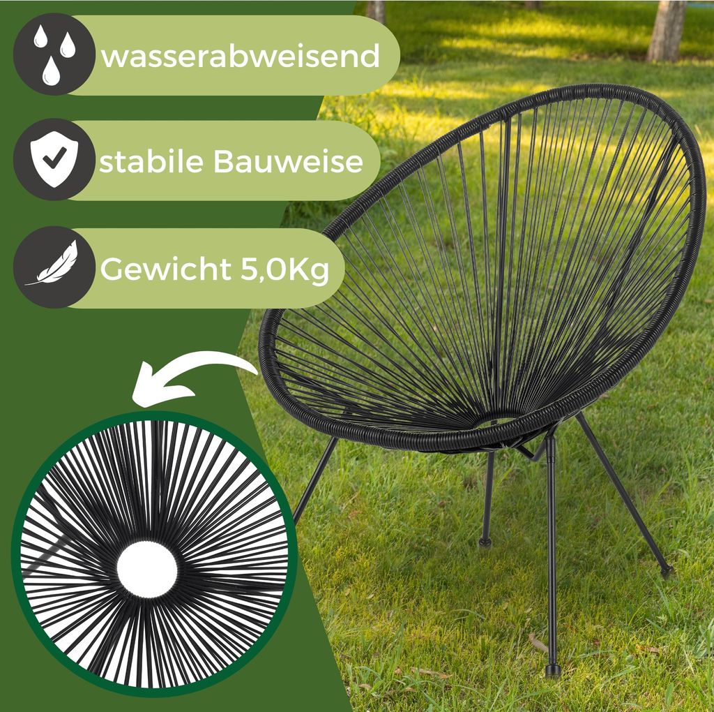 Albatros Acapulco Stuhl 2er Set schwarz – | Kaufland.de