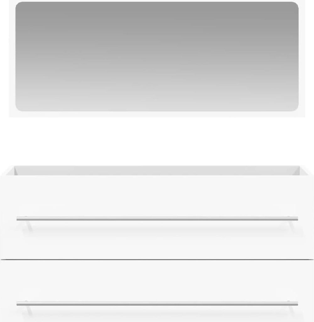 vidaXL Kúpeľňová skrinka so zrkadlom Biely | Kaufland.sk