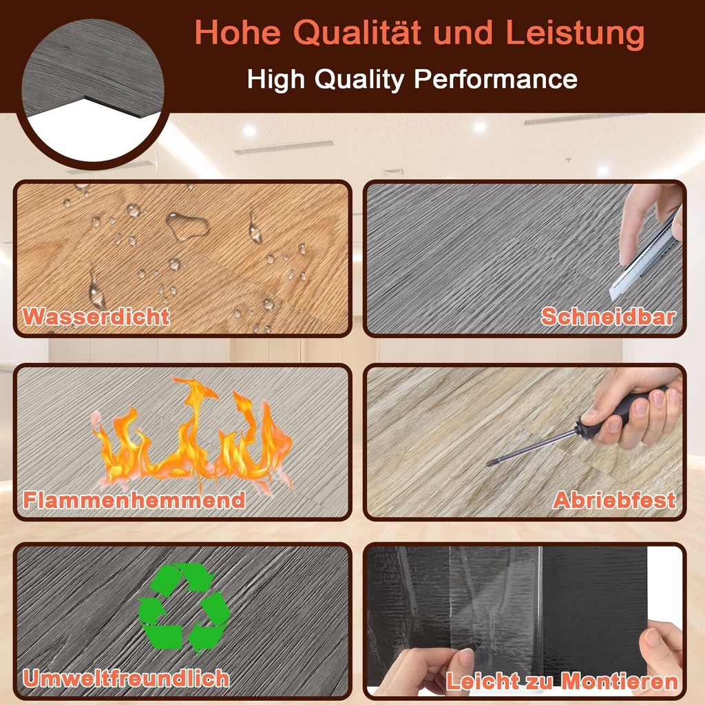 NAIZY PVC Bodenbelag Vinylboden Selbstklebend | Kaufland.de