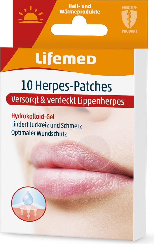 Lifemed Herpes-Patches transparent 10 Stück – Unsichtbare