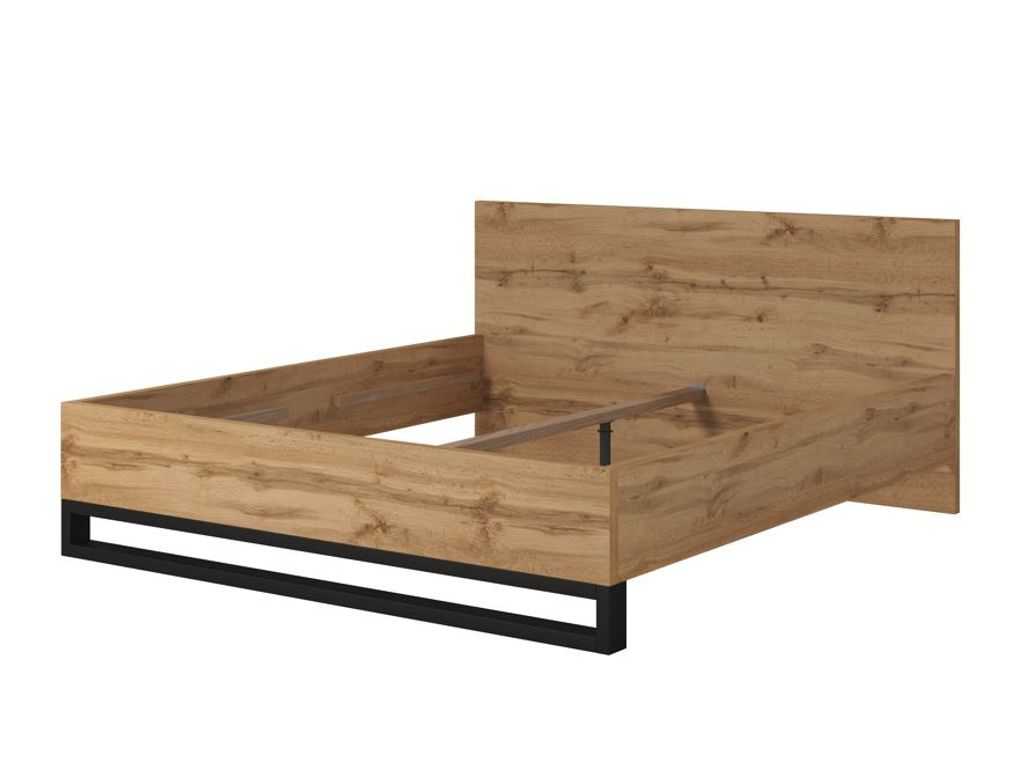 Dvojlůžková postel 180x200 BULLARD - dub | Kaufland.cz