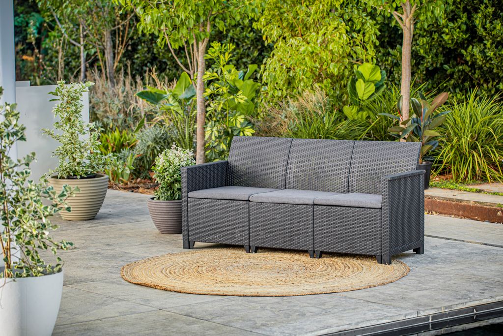 Keter Lounge Set Emma 9-teilig - graphit , 2 | Kaufland.de