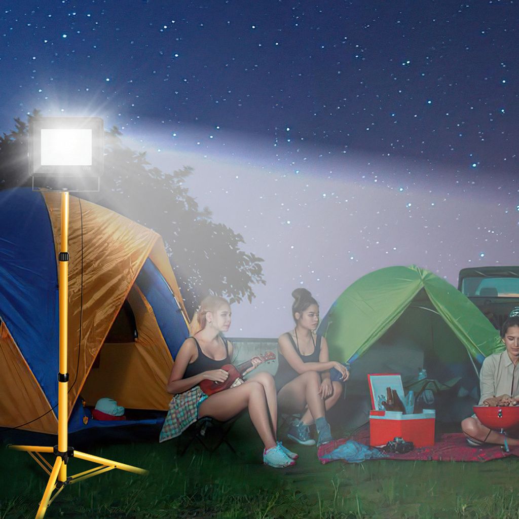Jopassy 100W LED Baustrahler Fluter Stativ | Kaufland.de