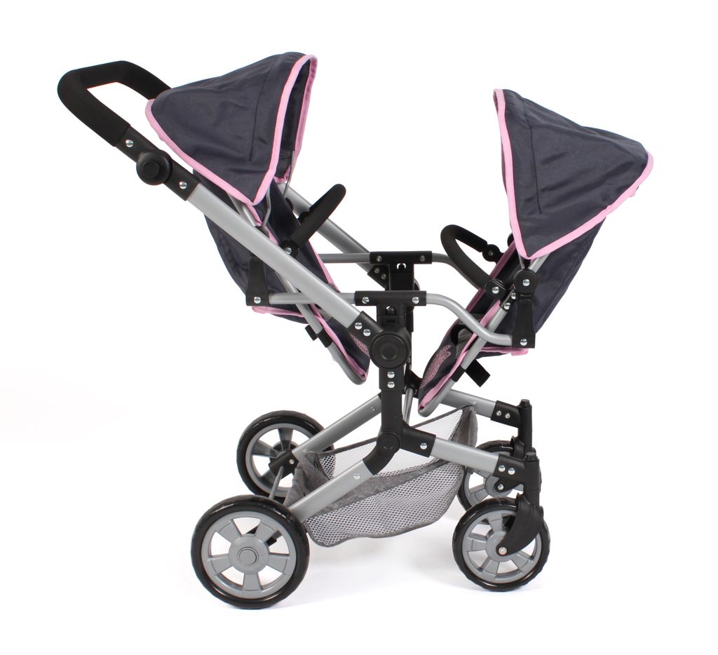 Puppenwagen Linus Duo, Melange grau-navy | Kaufland.de