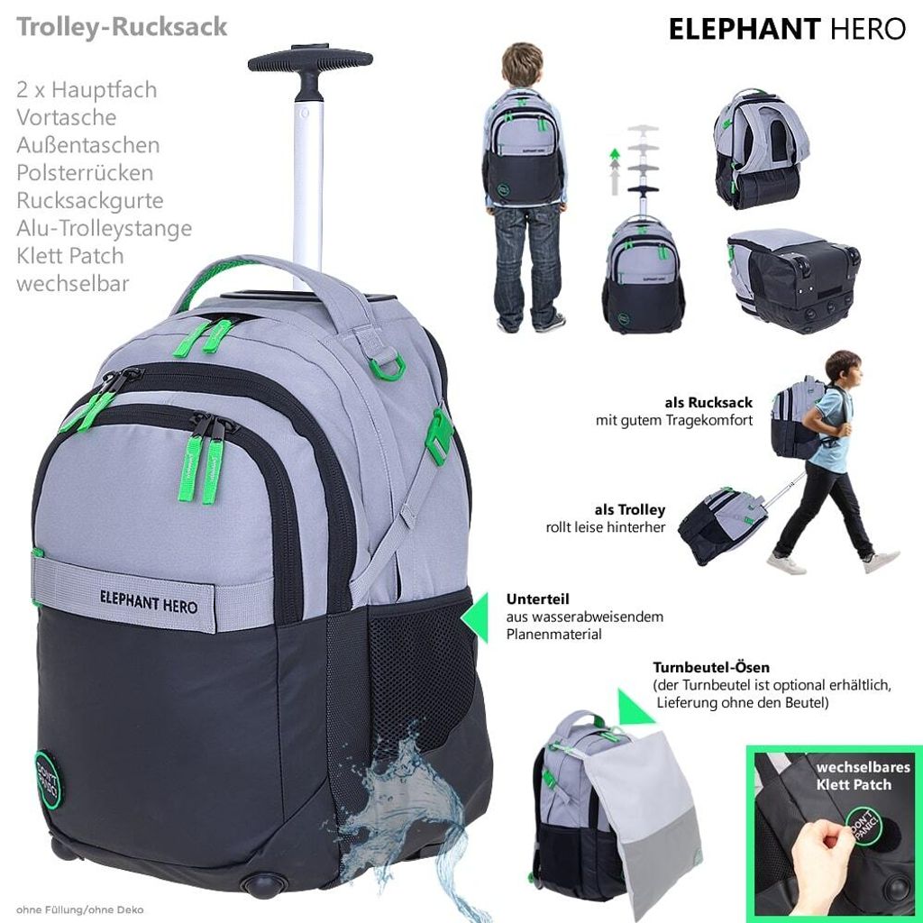 Schultrolley Trolley Elephant Hero Signature | Kaufland.de
