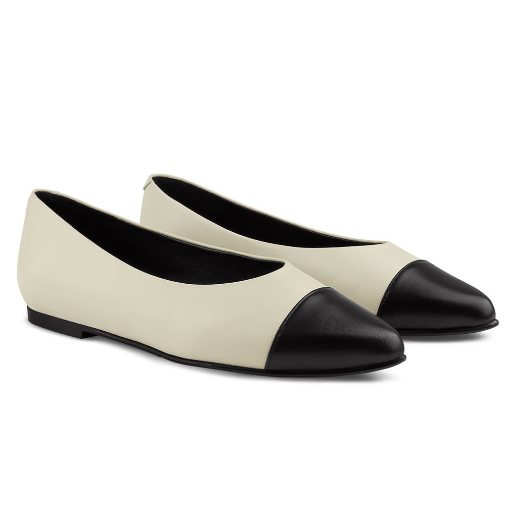 LaShoe - Pointy Ballerina mit Kontrastspitze | Kaufland.de