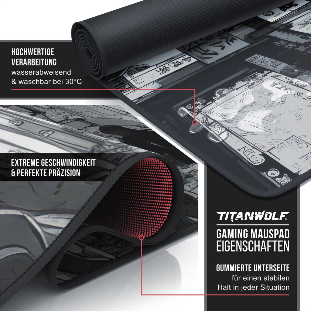 Titanwolf Gaming Mauspad XXL, 900 x 400 x 3 | Kaufland.de