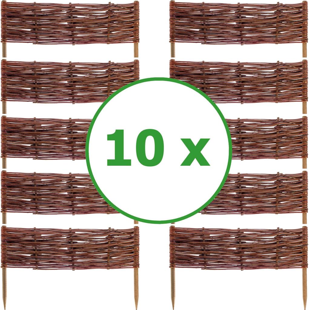 10 x BOGATECO prútené obruby na záhony | 60 | Kaufland.sk