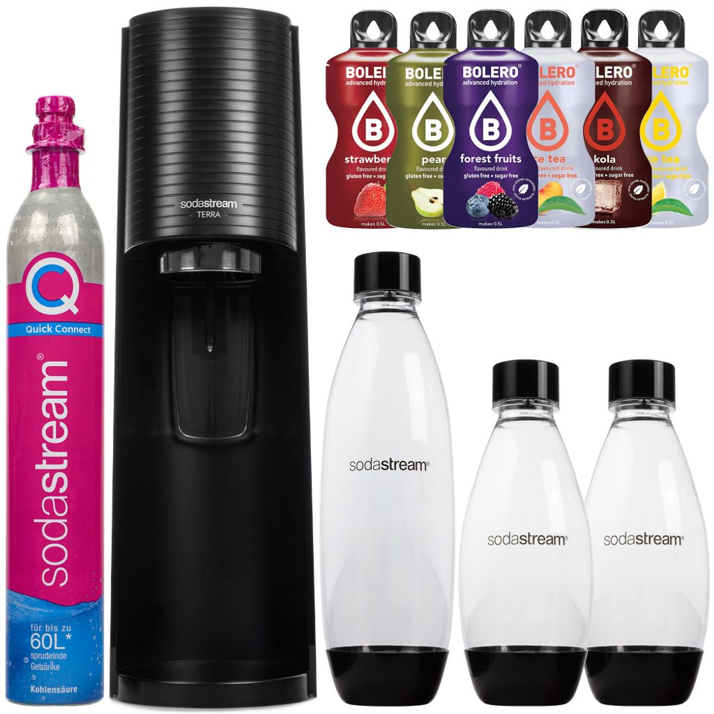 SodaStream Terra Black + 1 láhev Black 1L + | Kaufland.cz