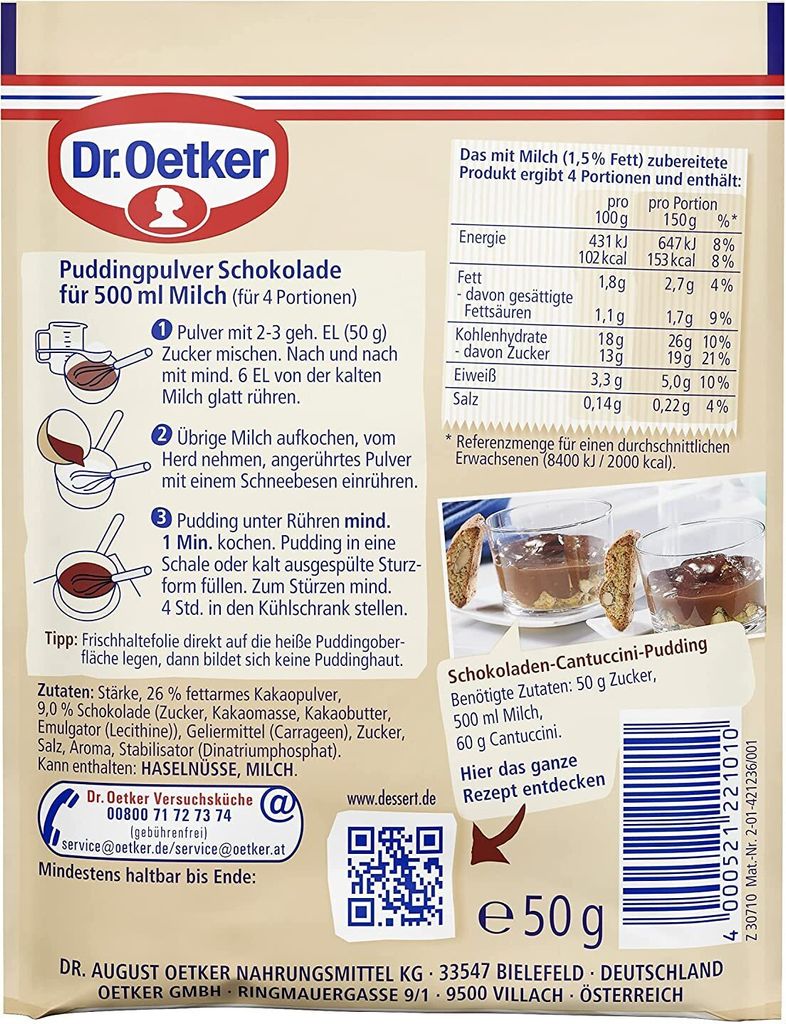 Oetker Gala Schoko-Pudding 3er 3x 50g | Kaufland.at