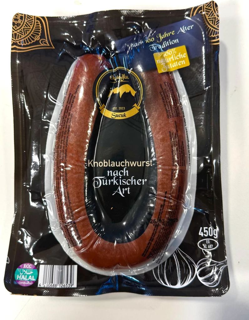 CandyFox.de | Eksioglu Sucuk Türkische Knoblauchwurst 450g