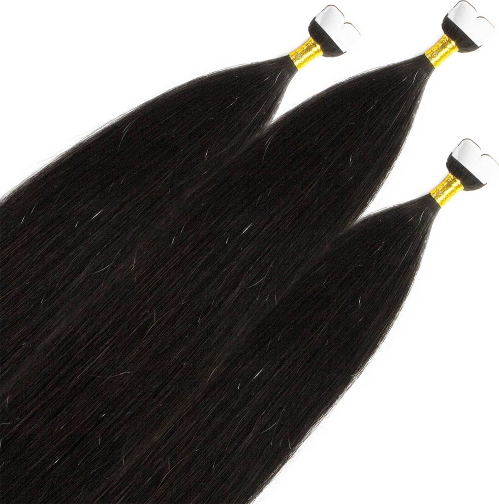 hair2heart Premium Mini Tape Extensions Echthaar - 12 Tapes