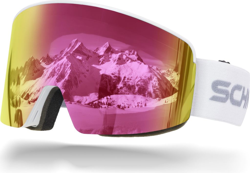 Lyžiarske okuliare Schnorr biele s funkciou magnetickej