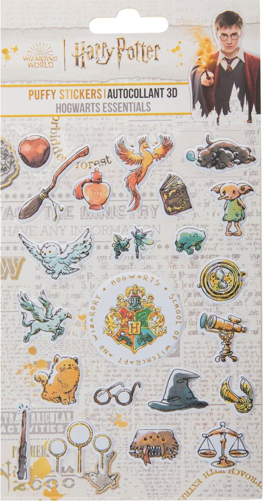 Harry Potter Puffy Sticker Hogwarts Essentials Sticker