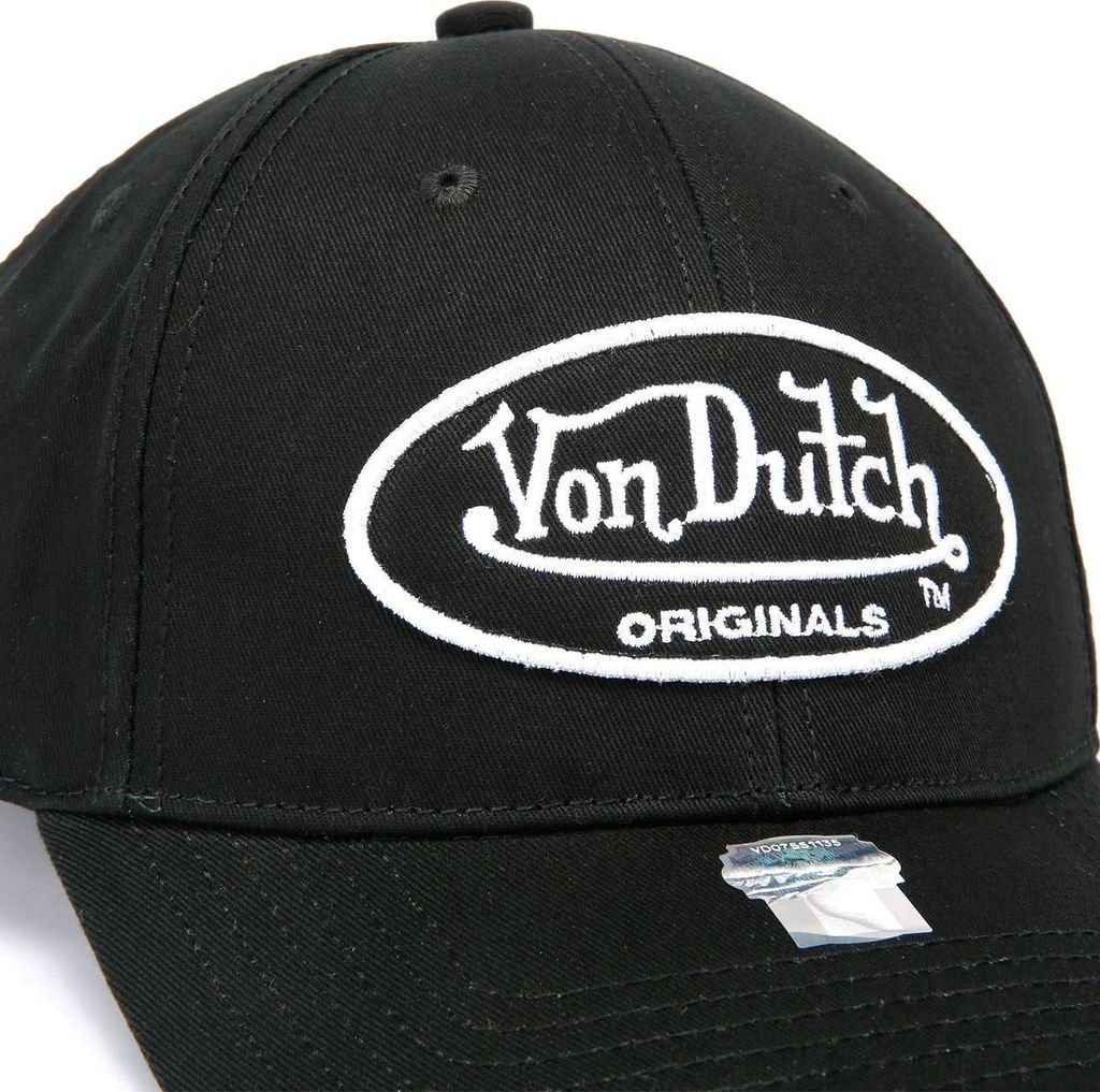 Von Dutch Dad Baseball bavlnené čierne čiapky Šiltovky