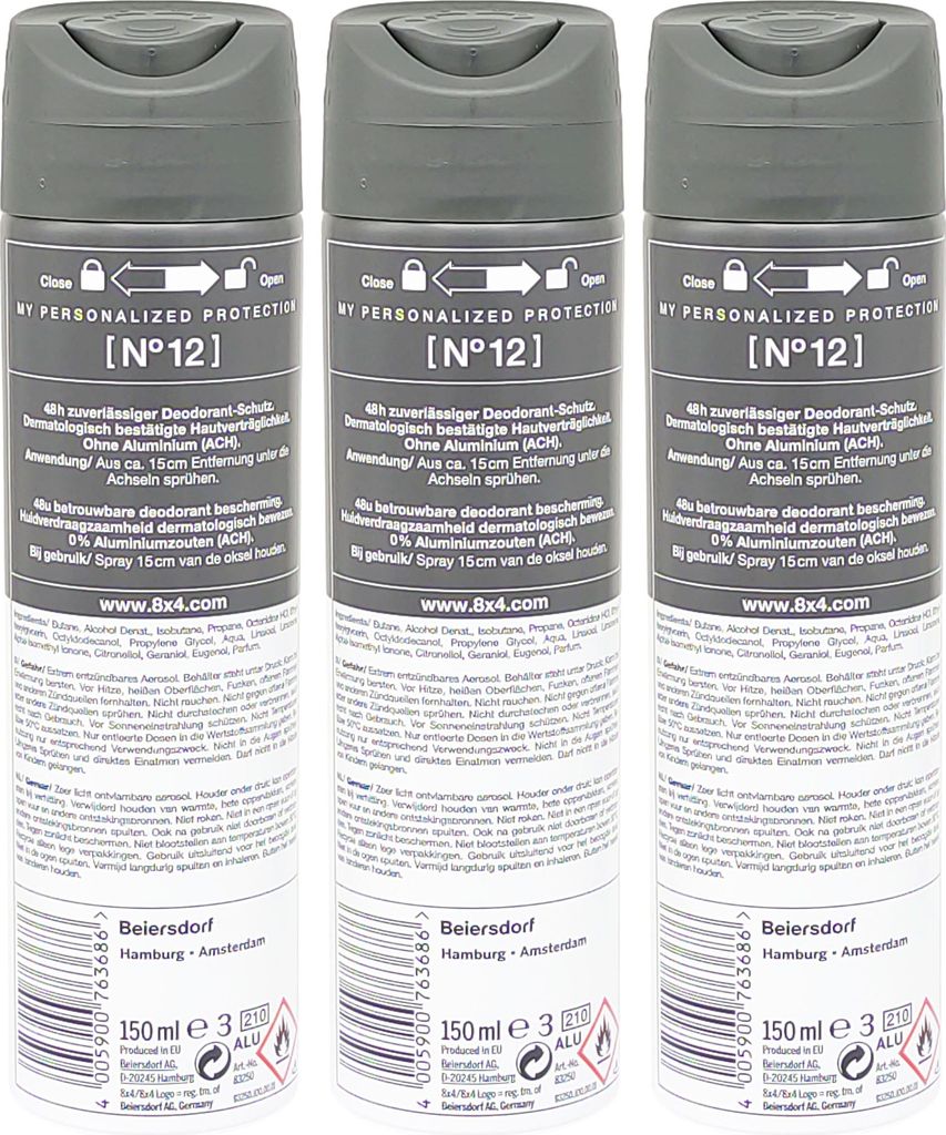 3x 8x4 Men Deodorant DARK FOREST 150ml 48h | Kaufland.de