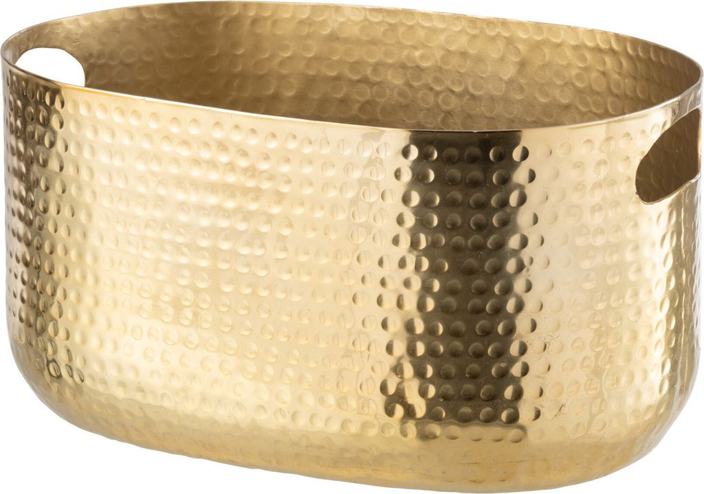 J-Line J-Line Eimer Mit Champagner-Motiv - Aluminium - Gold