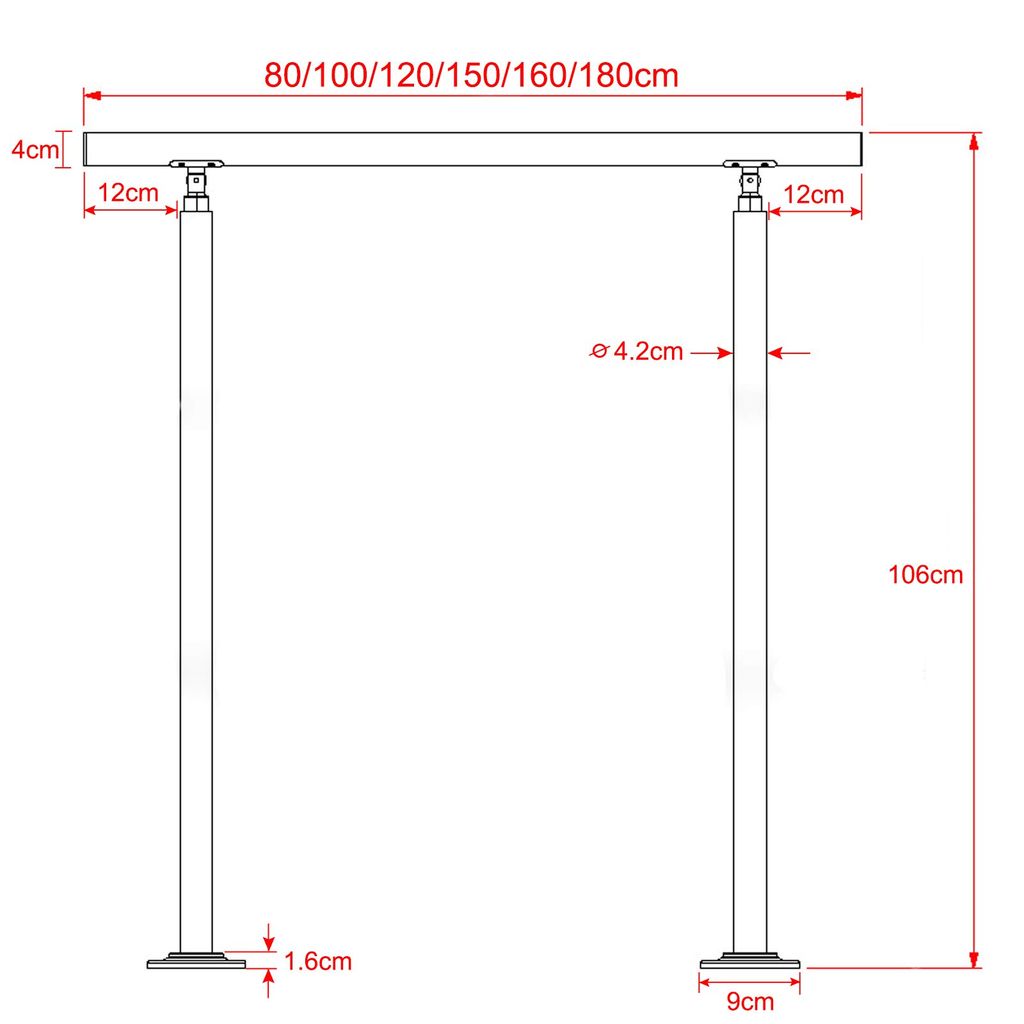 YARDIN Edelstahl Handlauf Geländer | Kaufland.de