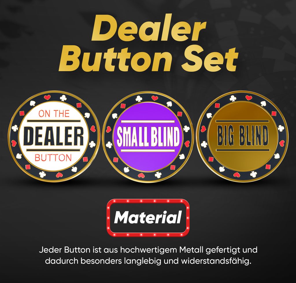 wortek Poker Button Set Dealer Button Set aus | Kaufland.de