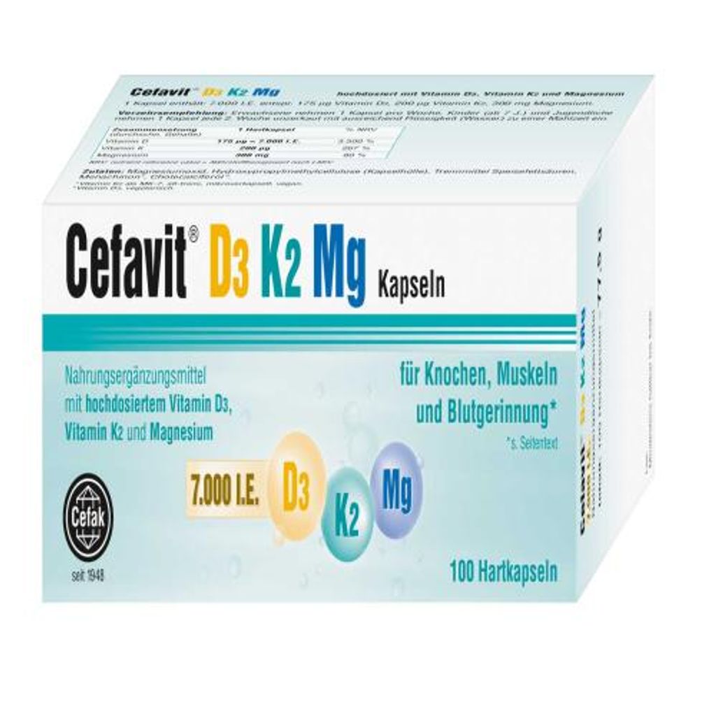 Cefavit D3 K2 Mg 7.000 I.E. Hartkapseln 100 | Kaufland.de