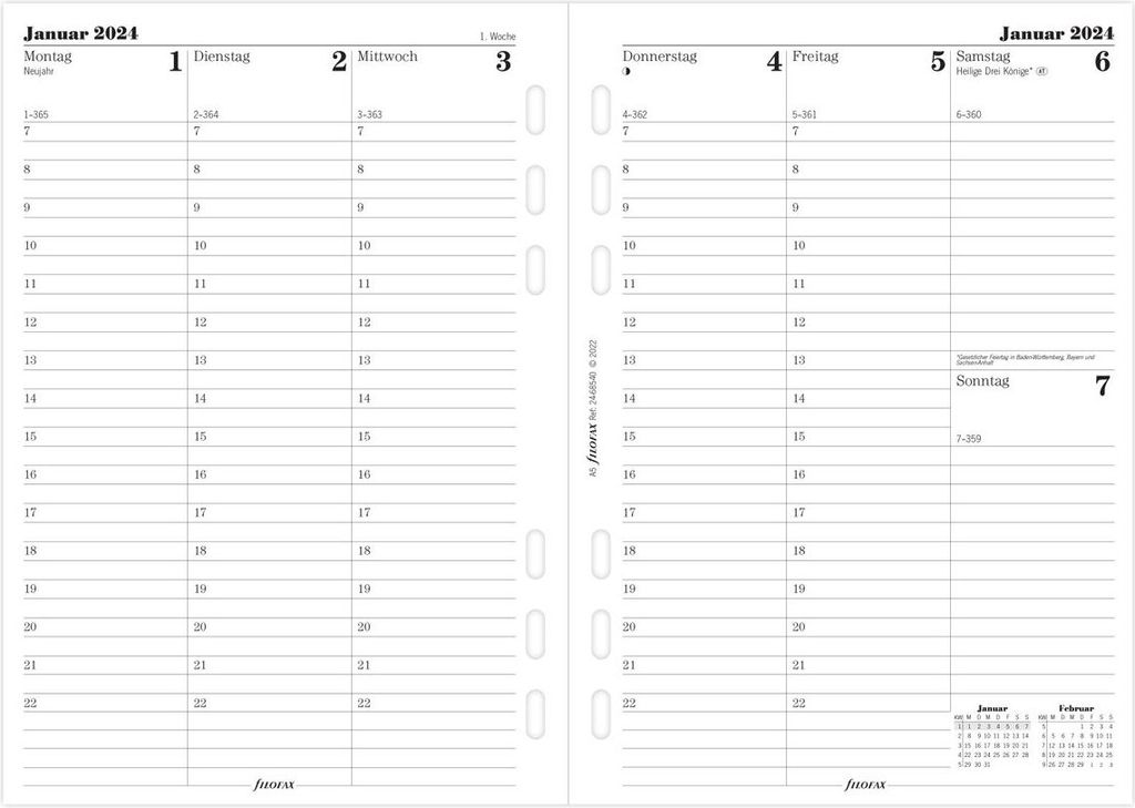 Filofax Kalender Einlage A5 Multifit: Eine | Kaufland.de