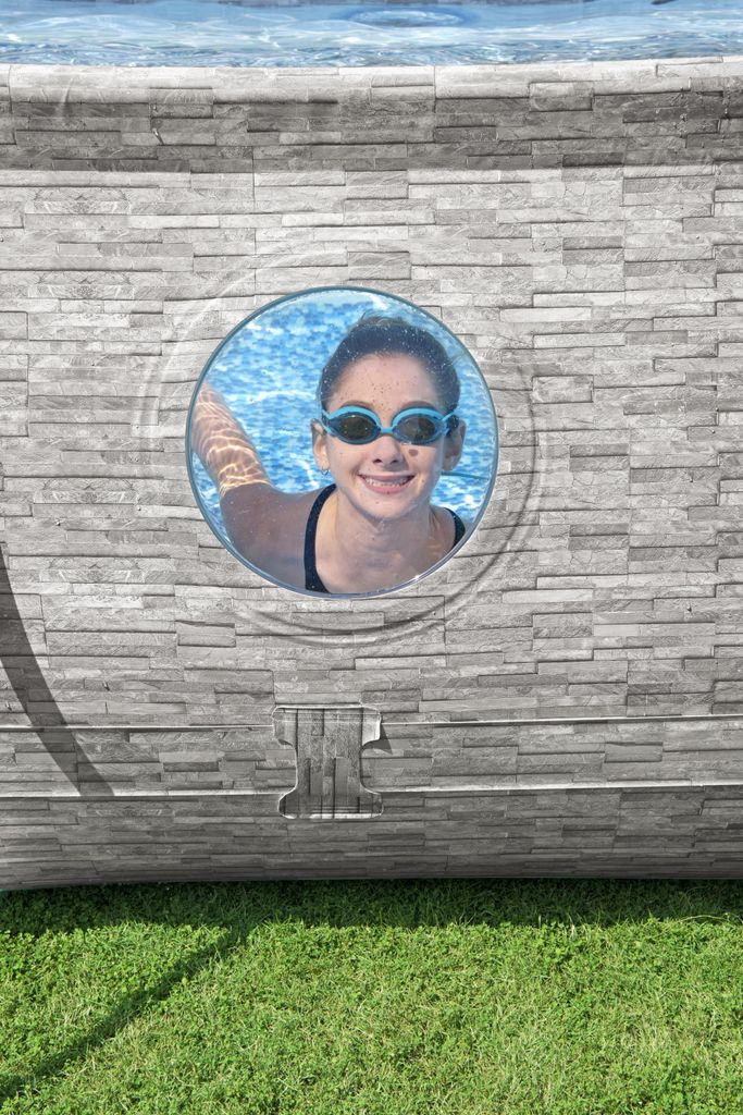 Bestway Bazén Power Steel Stacked Stone Swim | Kaufland.cz