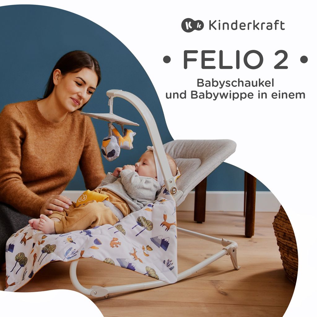 Kinderkraft FELIO 2 Babywippe - 2-in-1 | Kaufland.de