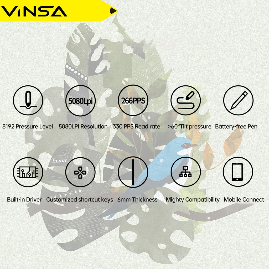 Grafický kreslicí tablet VINSA T1161, | Kaufland.cz